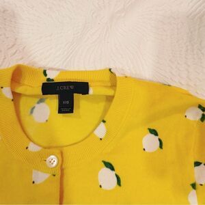 J. Crew Factory | Sweaters | Jcrew Lemon Jackie Yellow Cardigan Xxs ...